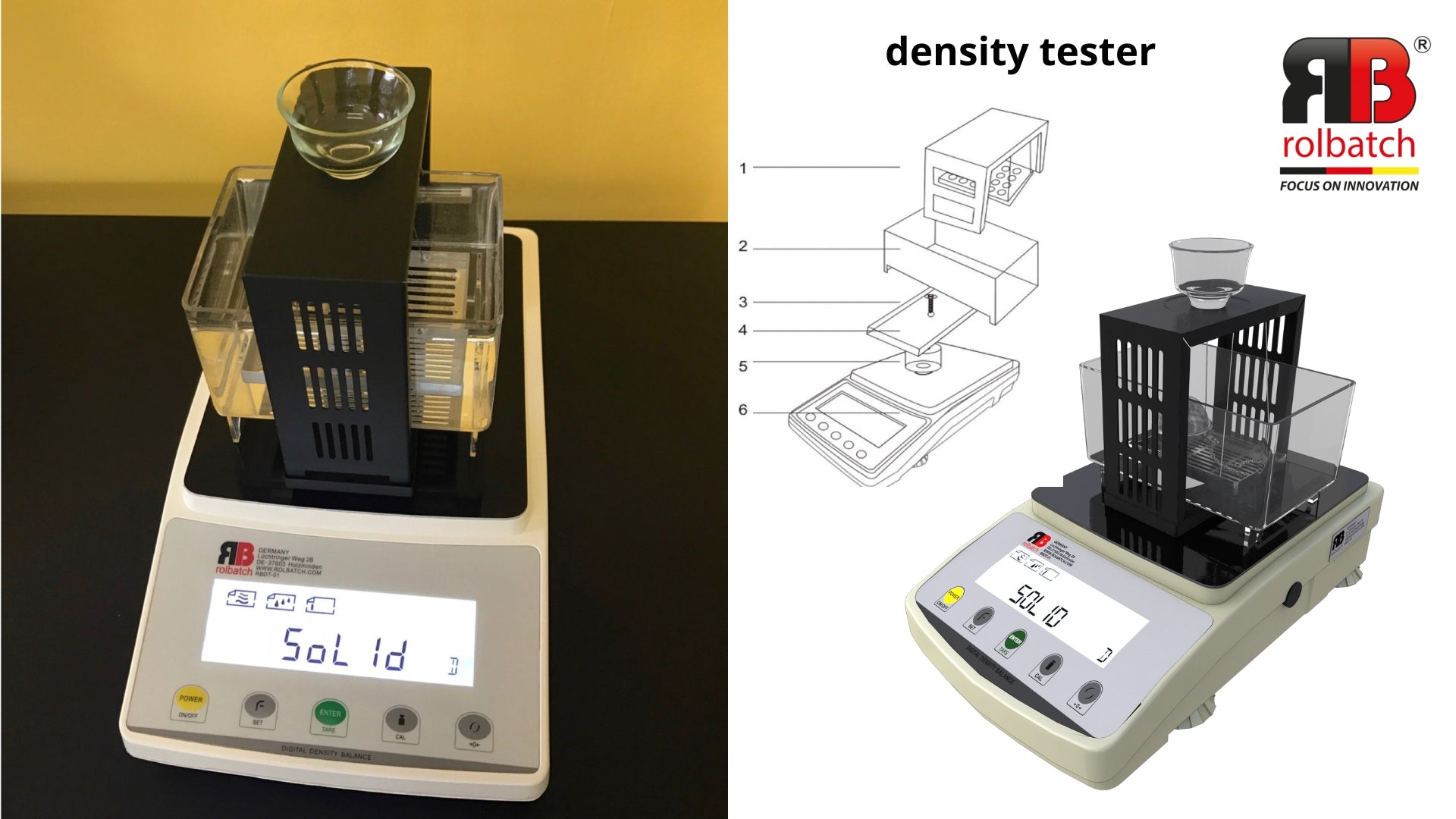 Density Tester for Plastics and Rubber – Model RBDT-1 – ROLBATCH ACADEMY